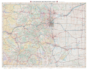 Colorado Recreation Wall Map | Recreation Atlases & Maps of The ...