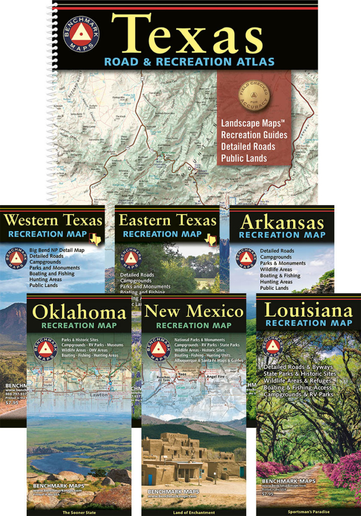 TX Atlas & Surrounding States Map Bundle | Recreation Atlases & Maps of ...